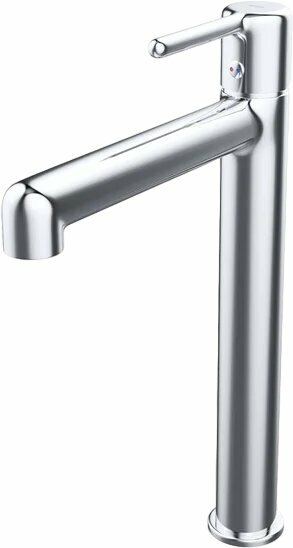 Смеситель для раковины IDDIS Aiger AIGSB01i01 хром, глянцевый, кран для ванной в раковину, из латуни, рычажный, с керамическим картриджем, с функцией экономии расхода