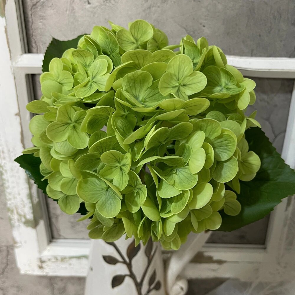 Искусственные гортензии зеленые Deep Green