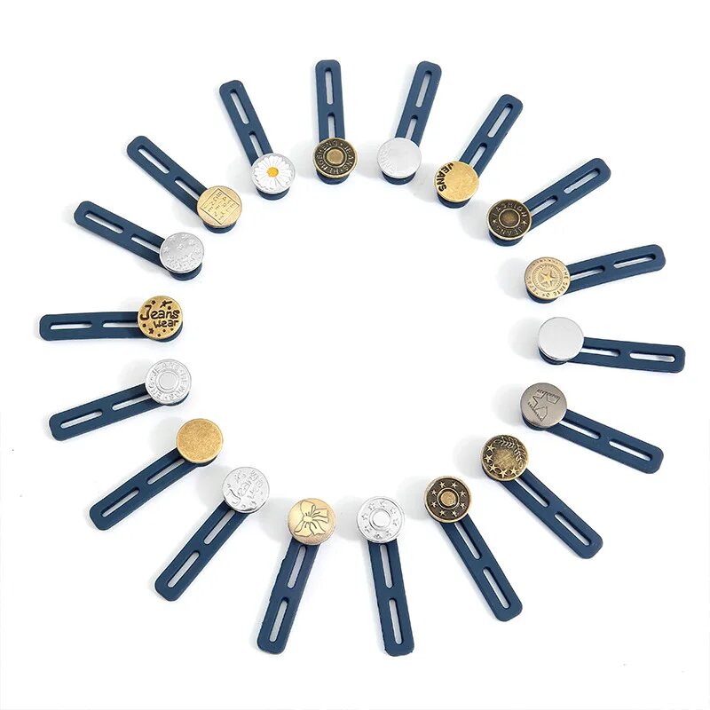 Металлические удлинители талии для джинсов, 10pcs, Цвет: 35 — фото 1