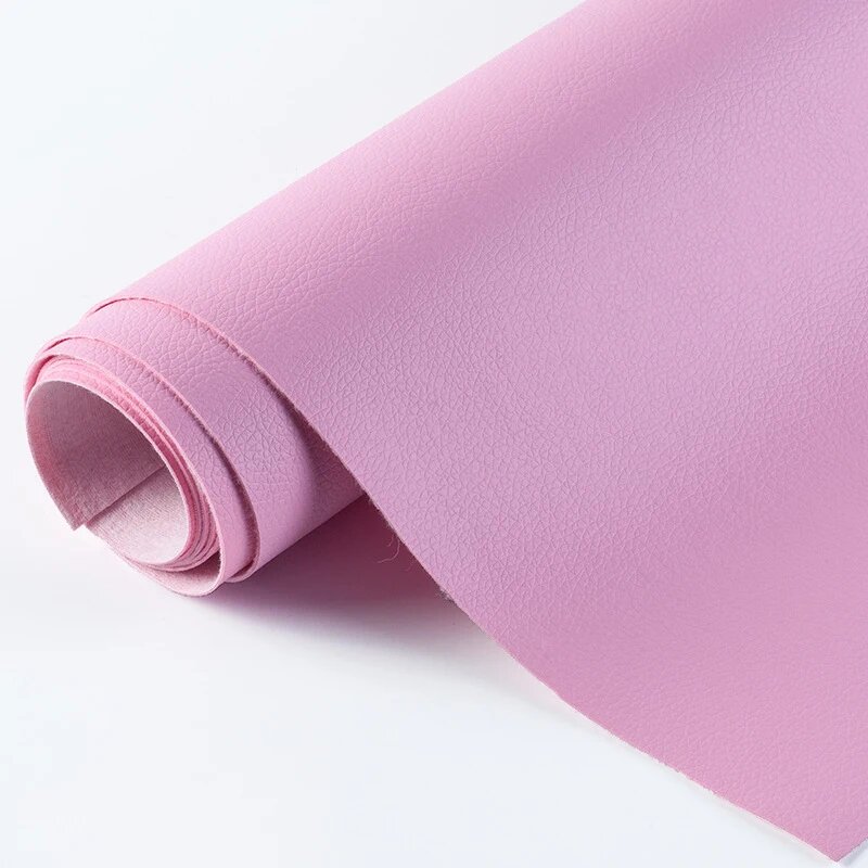 Синтетическая кожа с рисунком личи для рукоделия Розовый, Рулон 20 х 120 см, Розовый