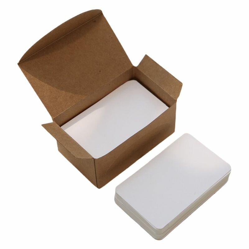 (1 коробка) 100 листов/коробка из картона для сообщений-белый