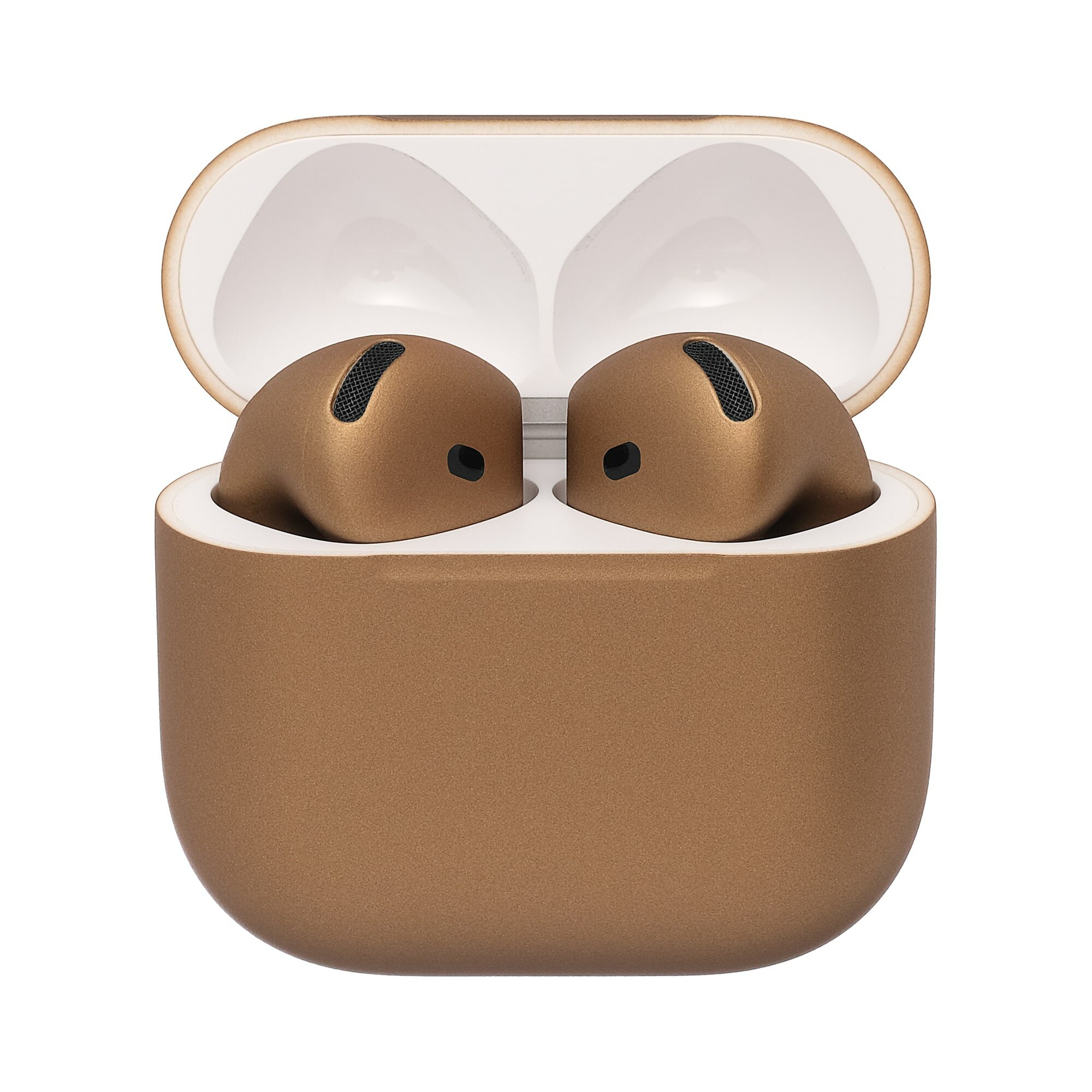 Беспроводные наушники Apple AirPods 4 (4-го поколения) USB‐C (Type-C) без активного шумоподавления custom, темно-золотые