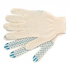 Перчатки х/б, ПВХ "точка" MI67715