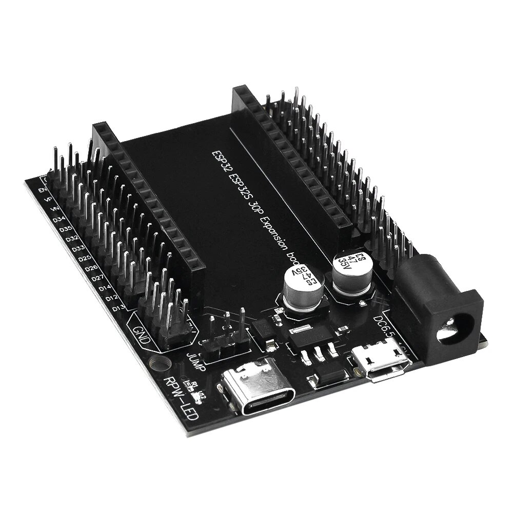 ESP32 ESP32S 30P макетная плата расширения DC 6,5-12 В/USB 5 В источник питания для модуля ESP32 электронные датчики доступа