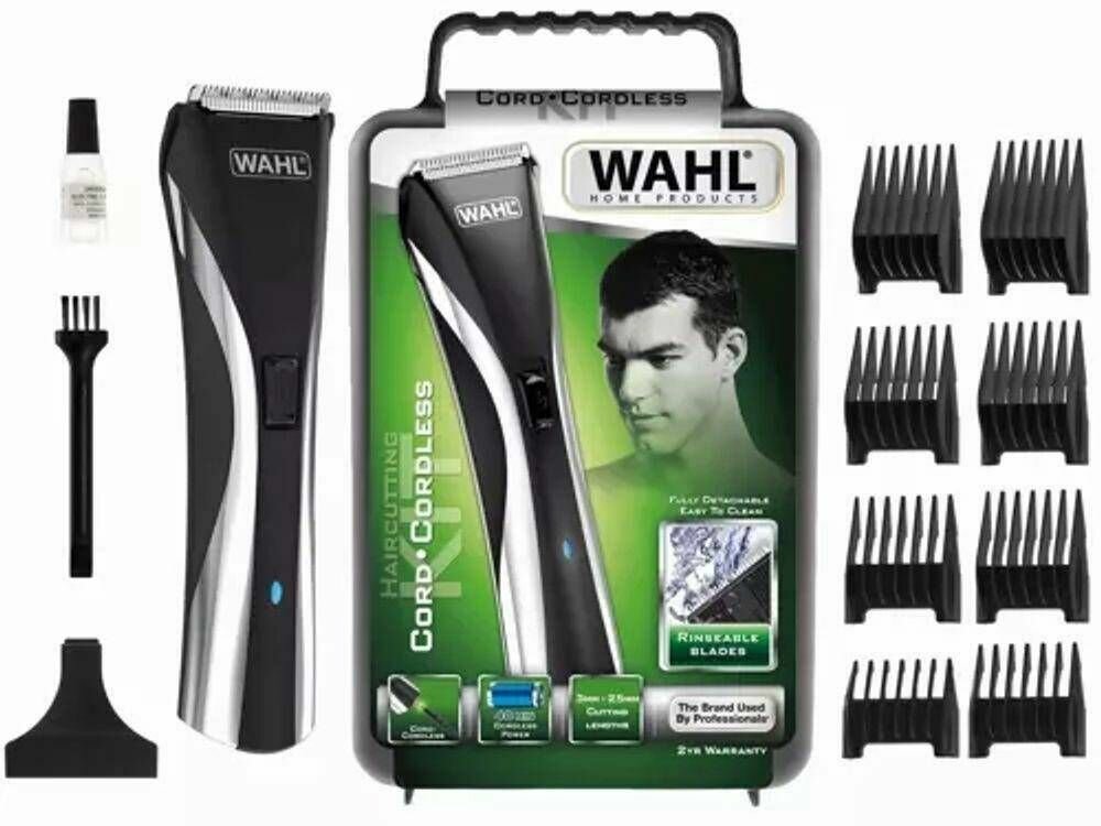 Машинка для с стрижки волос с насадками Wahl Hybrid Clipper LED storage case (9698-1016)