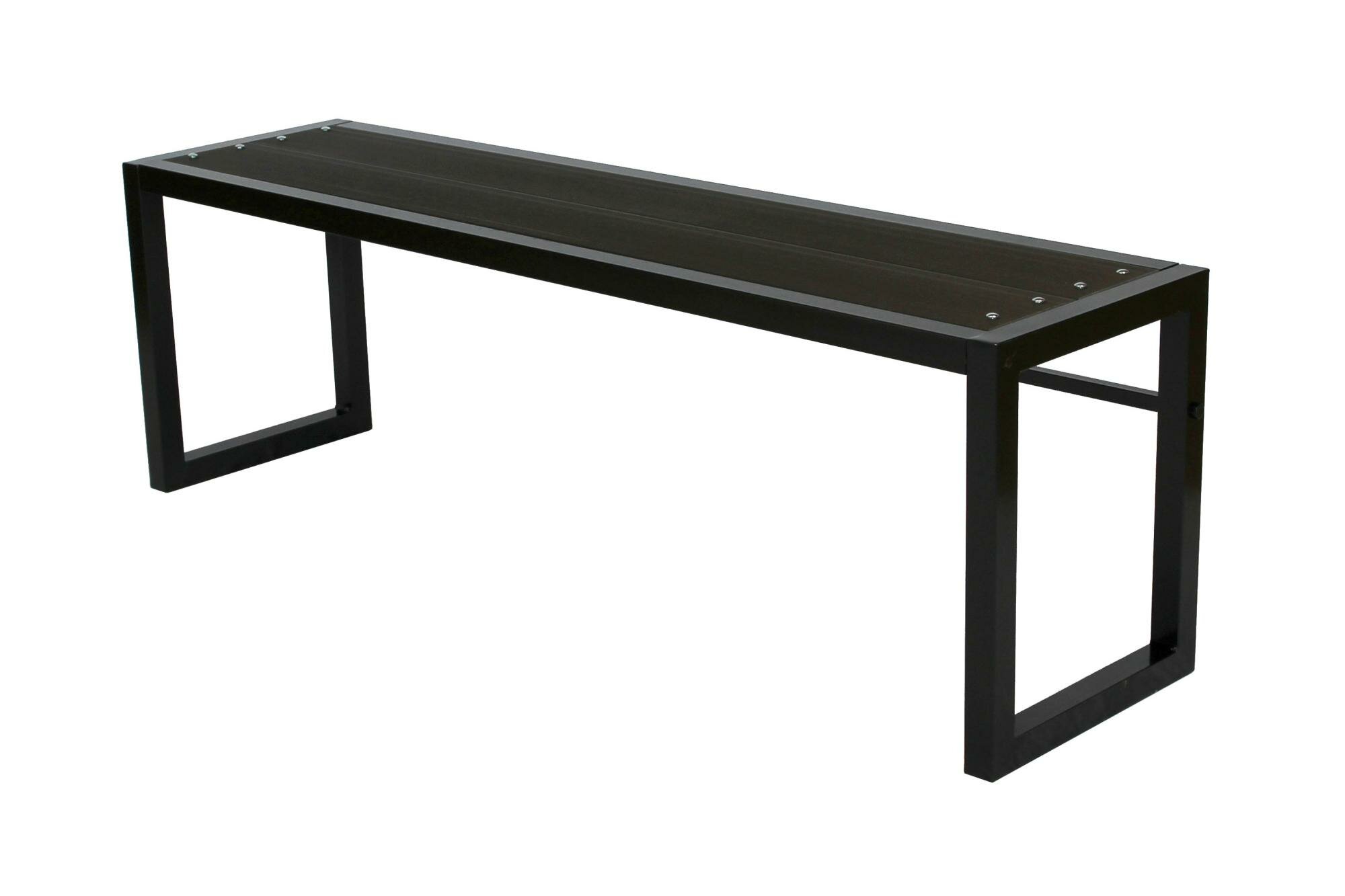 Лавочка садовая Фортуна без спинки ДПК арт. НПА1555 1 уп