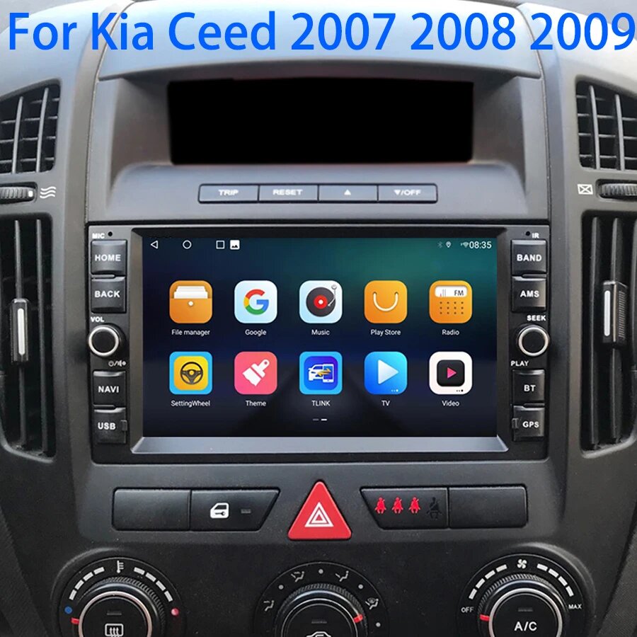 Android 15.0 автомобильный радиоприемник мультимедийный плеер для Kia Ceed 2007 2008 2009 Venga GPS-навигация авторадио стерео головное устройство Carplay B100