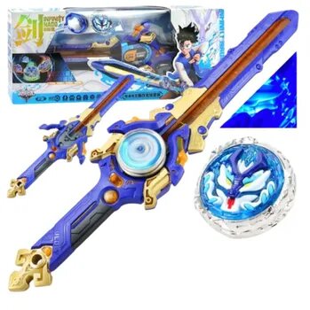 Детские игрушки Волчок с мечом, серия сражений Огненный боевой медведьF