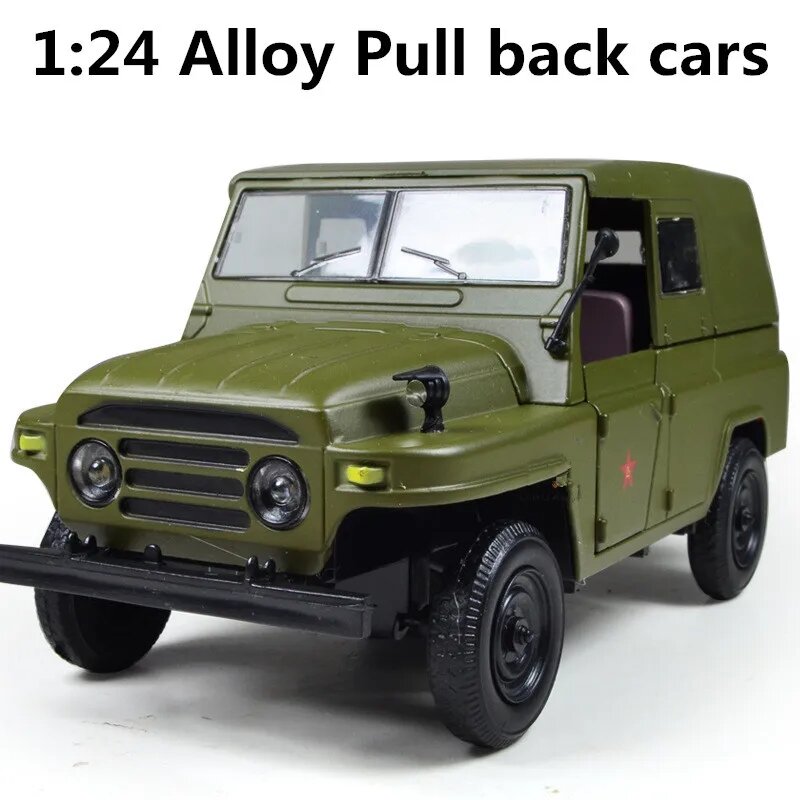 Игрушечный металлический кабриолет Jeep 1:24