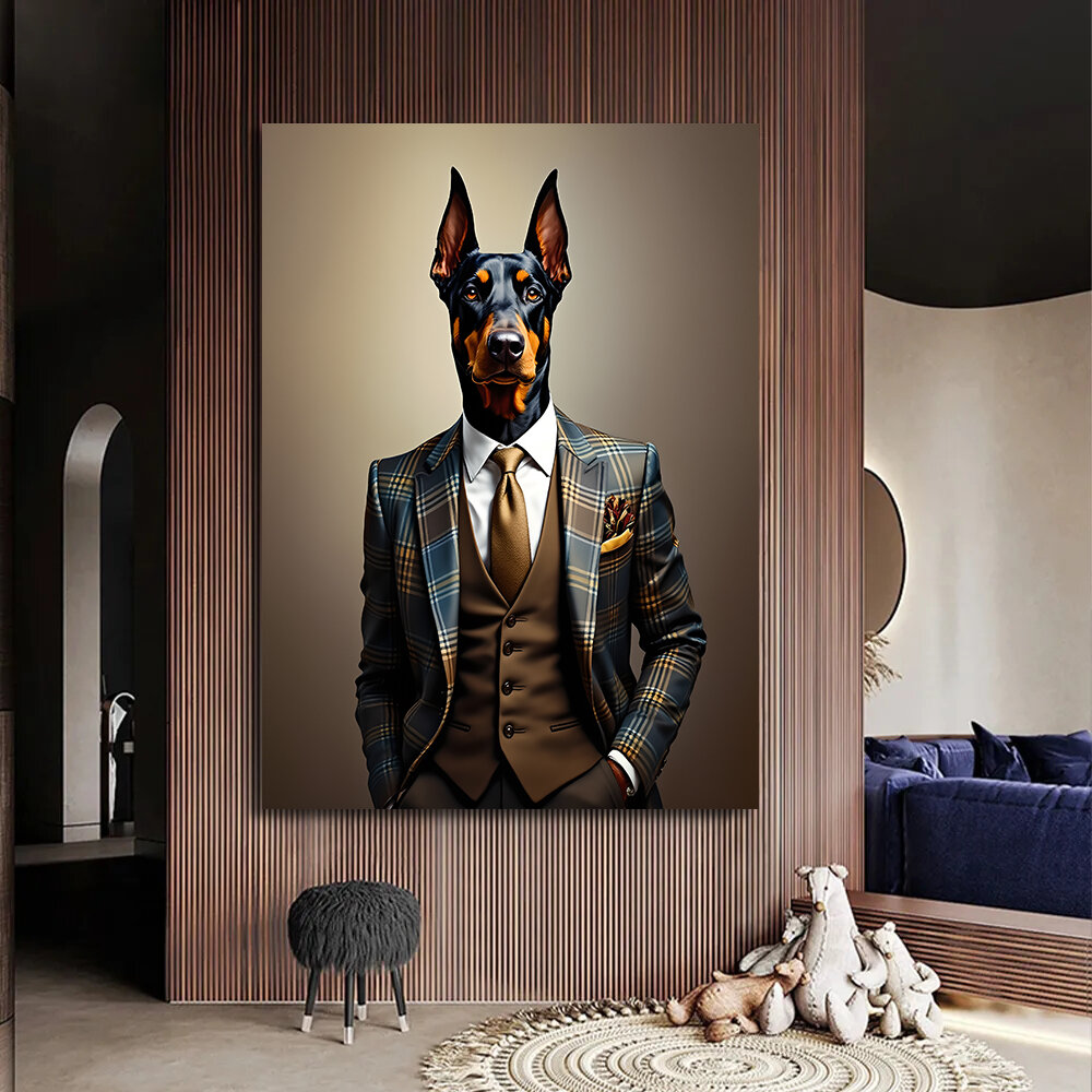 Собака / Картина с животными, картина на холсте / на стену, 40х60 см.