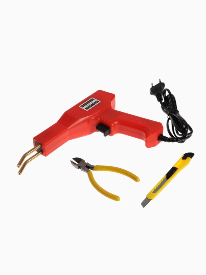 Паяльник для пластика тундра, 50 Вт, 750 °С, комплект оснастки, кейс