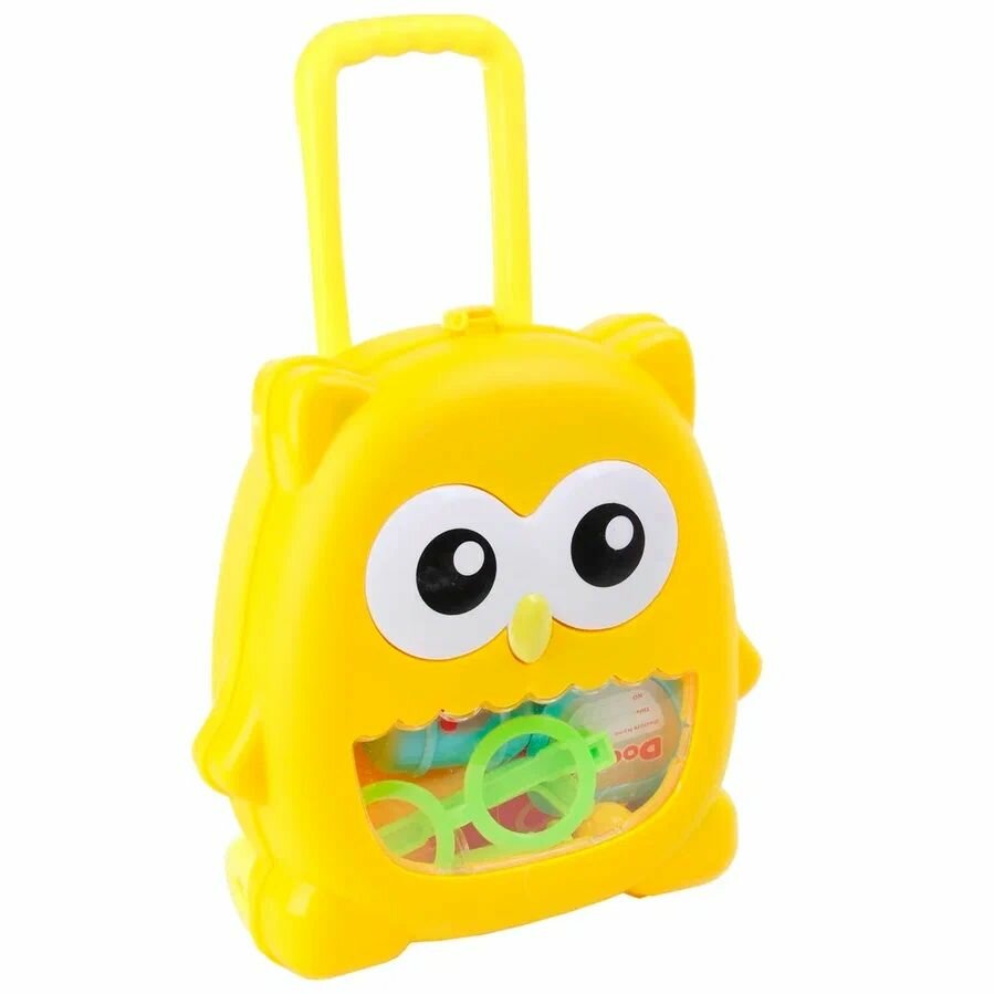 Набор игровой Маленький доктор в мини чемоданчике Доктор 11 предметов HJ089/желтый