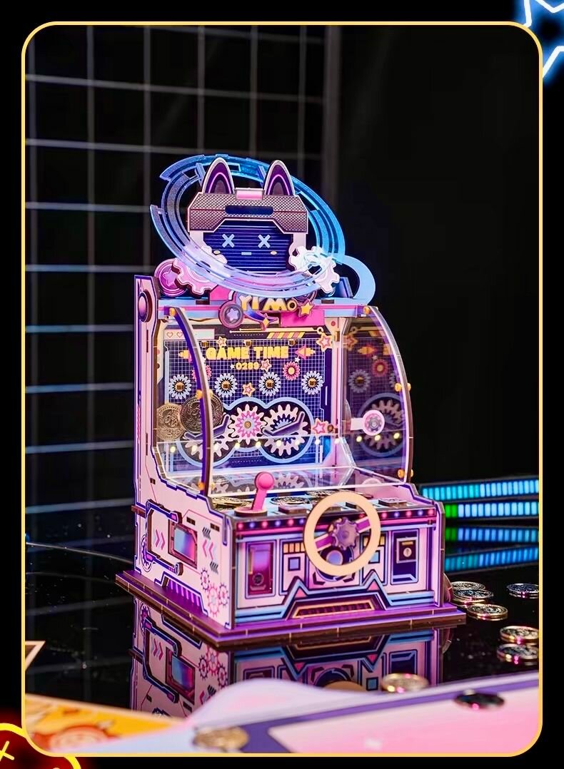 Деревянный 3D-конструктор Автомат для монет Интерактивная копилка и сборная модель(Япония)