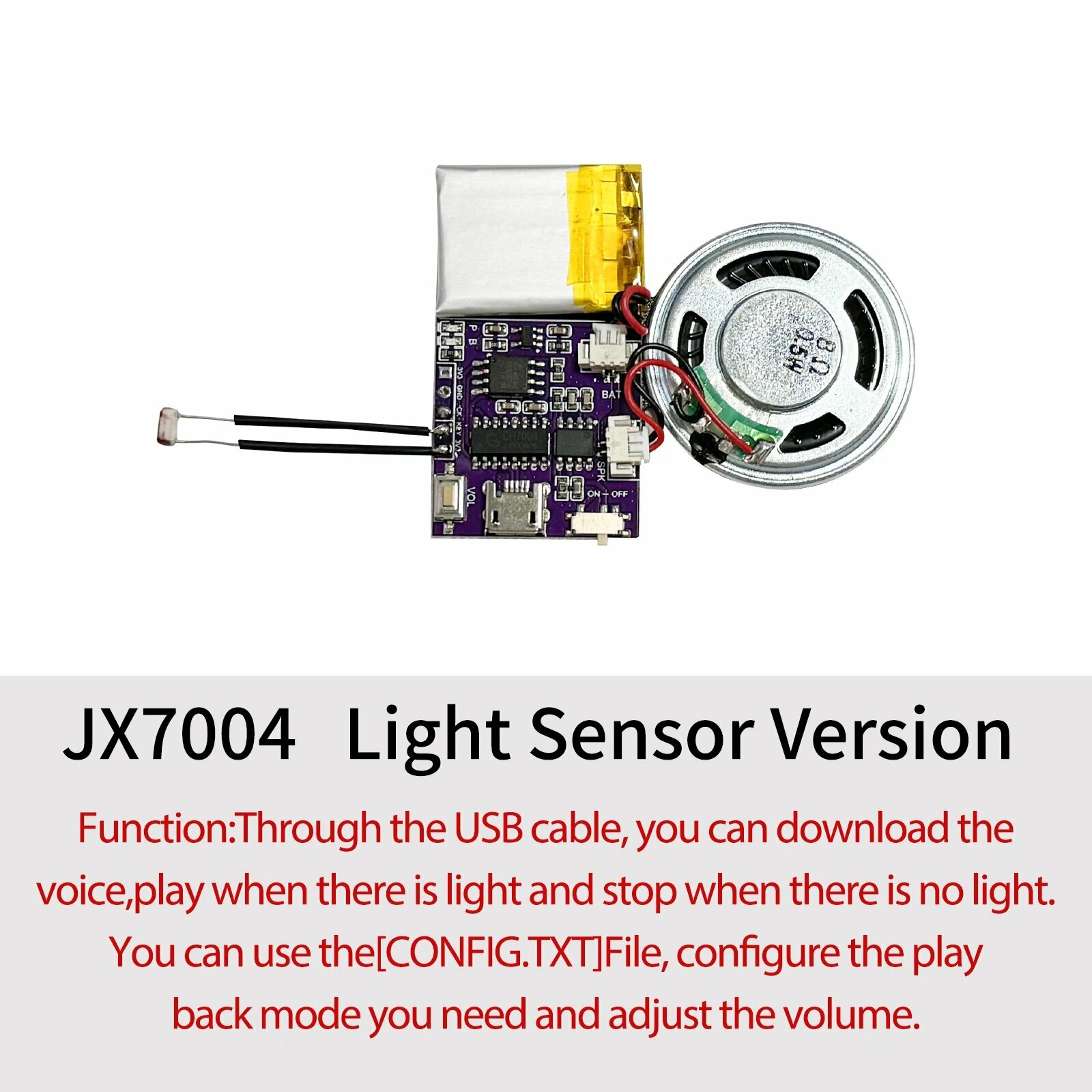 MP3-модуль со звуком JX7004-L-4M-5PCS
