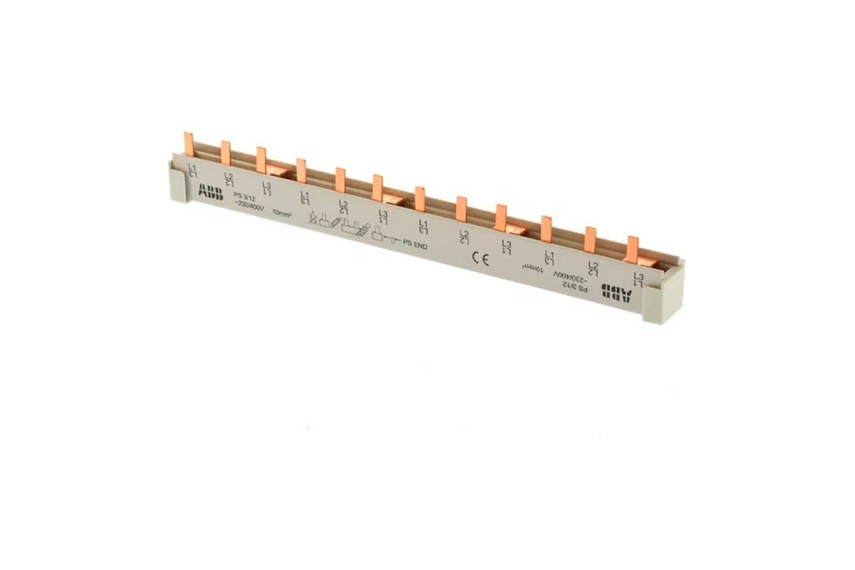 ABB PS3/12 Comp(PIN) 3-фазная шинная разводка 2CDL231001R1012 для распределения питания