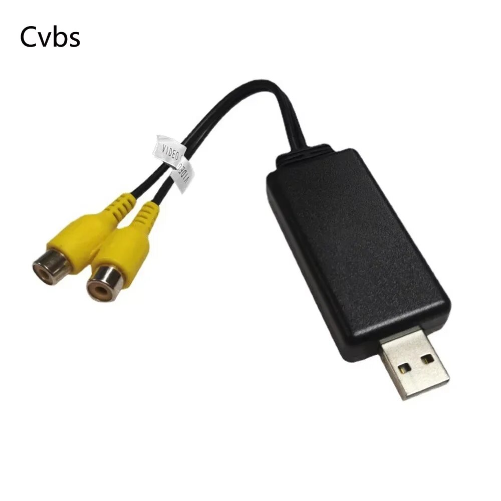 USB адаптер видео выход RCA 2 порта для автомобильного радио Cvbs