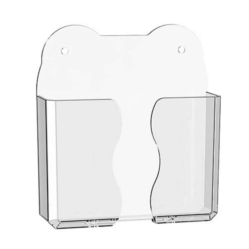 Ящик для хранения мобильного телефона без перфорации, пульт дистанционного управления бытовым кондиционером-прозрачный белый