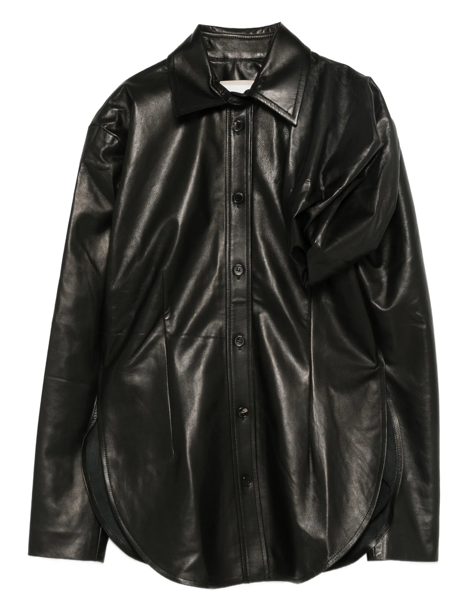 Рубашка Buttoned leather shirt