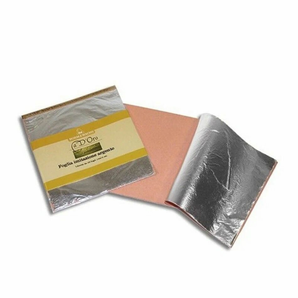 Поталь серебряная 14x14см 25 листов