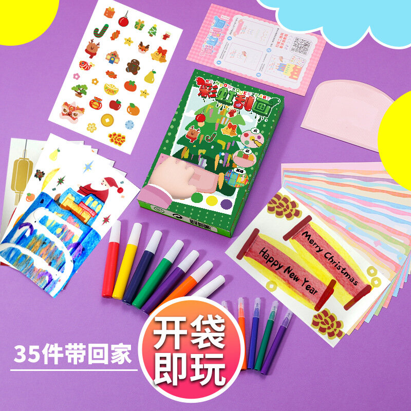 Радужный скретч-арт, популярный товар на TikTok, радужный точечный скретч-арт, креативная DIY игрушка для детей