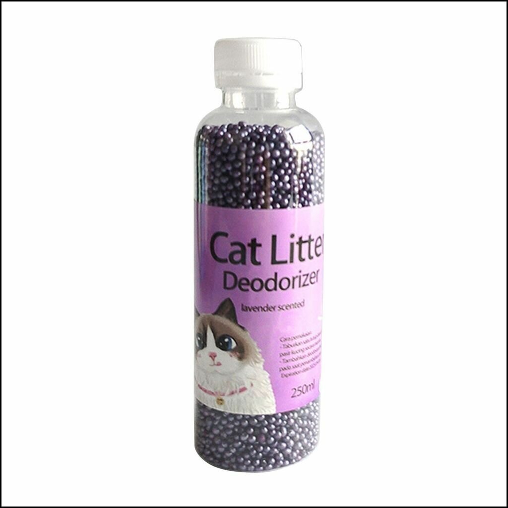 Дезодоратор для кошачьего туалета, бусины для устранения запахов, освежающий дезодорант с активным углем и натуральным экстрактом для дома, 8 унций