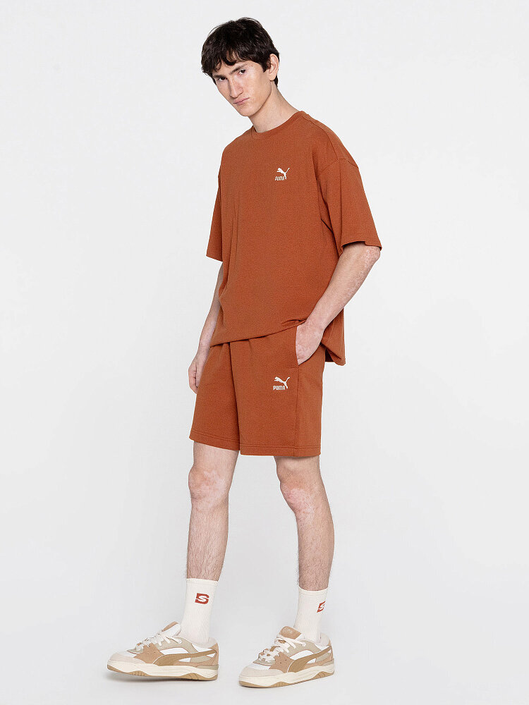 Шорты PUMA Classics Shorts, размер 48-50, терракотовый — фото 1