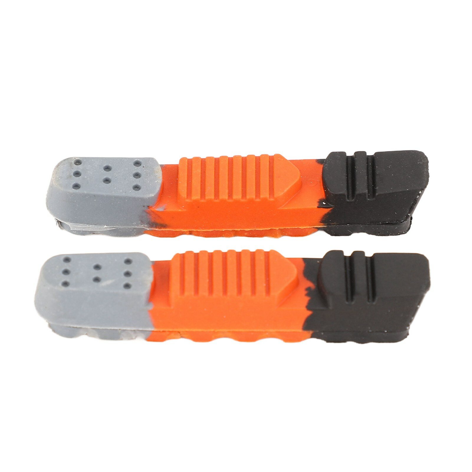 1 Pair Bike Brake Pads Wear Resistant Rubber 3 Color Blocks for Road Bikes Mountain Folding