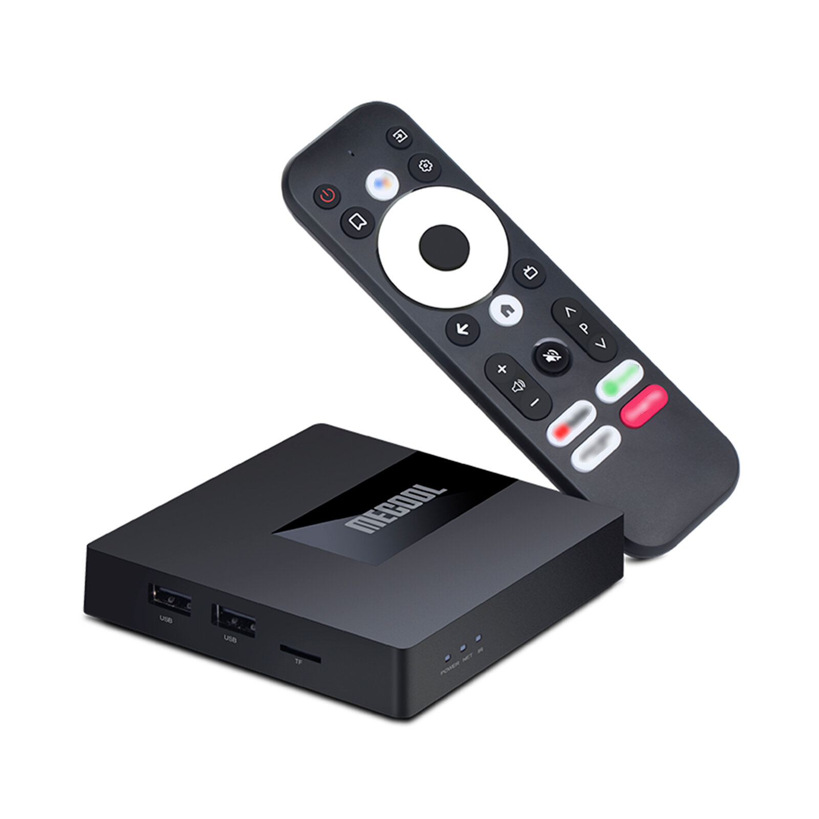 MECOOL KM7 Android 11 Smart TV Box Amlogic S905Y4 UHD 4K Media Player 2.4G/5G Dual-band WiFi BT5.0 Google Certificated AV1 VP9 H.265 Decoding LPDDR4 2GB eMMC 16GB Voice Remote Control