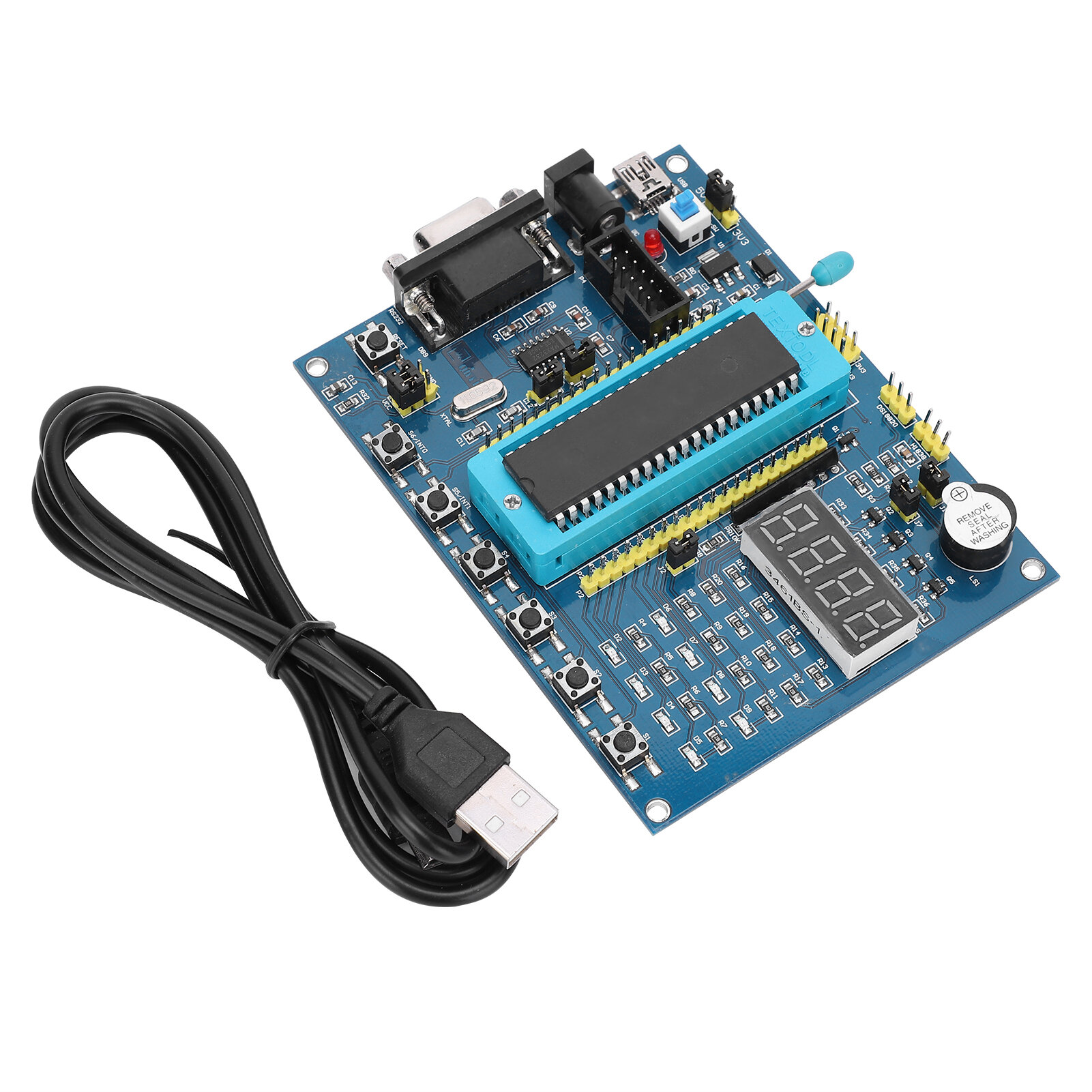 Плата разработки 51 Микрокомпьютерный модуль Электронный компонент STC AVR 51 STC89C52RC 3‑5 В