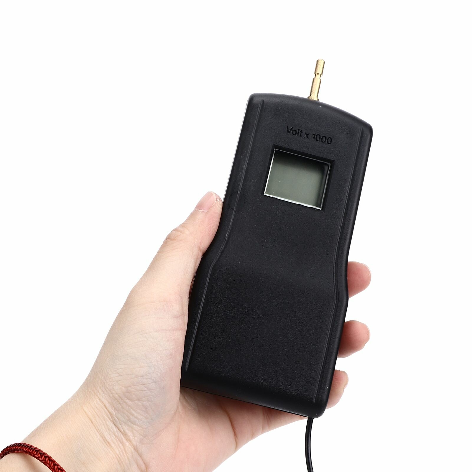 15KV LCD Электрический тестер напряжения забора. Портативный цифровой вольтметр для фермы и сада MLD-004B черный