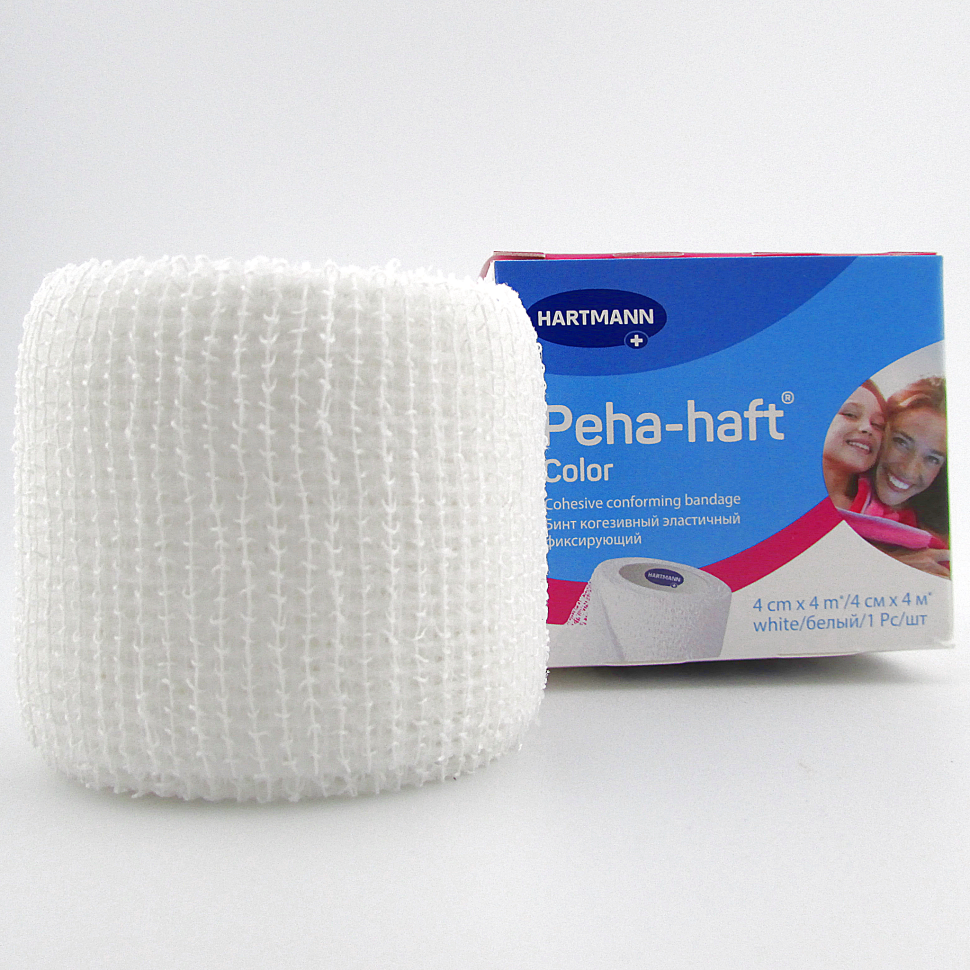 Бинт Peha-haft Color (Пеха Хафт Колор) самофиксирующийся, размером 4м х 4см, 932483 (1 штука (Поштучно))