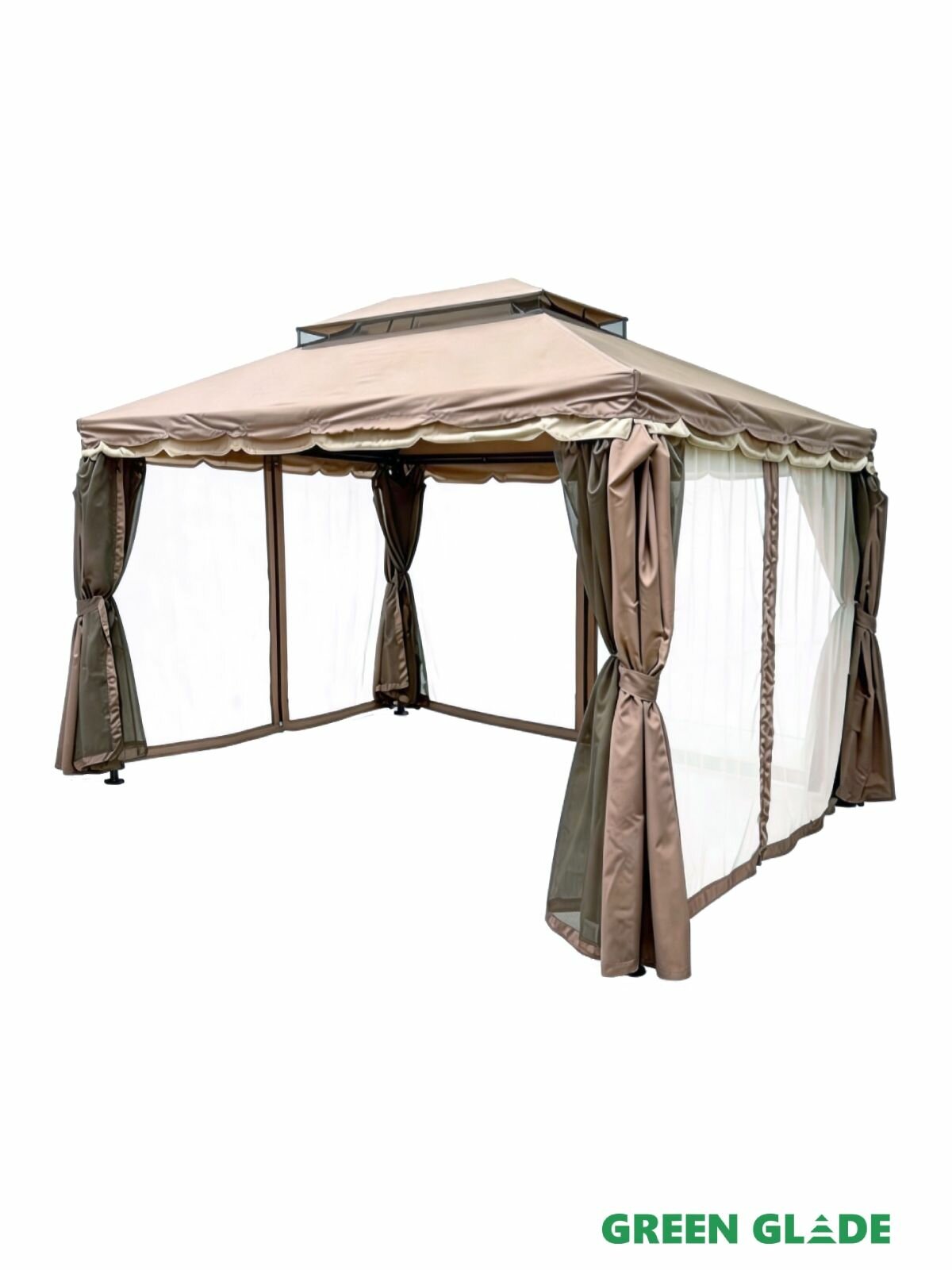Шатер садовый 3х4х2,75 м Green Glade 72402, беседка для дачи