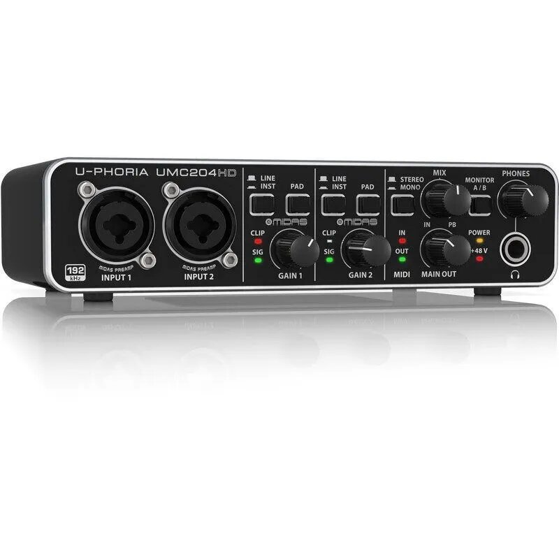 Аудиоинтерфейс Behringer UMC204HD — фото 1