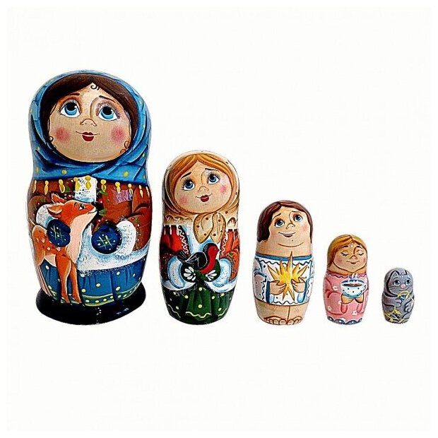Матрешка "Рождество" 5 мест