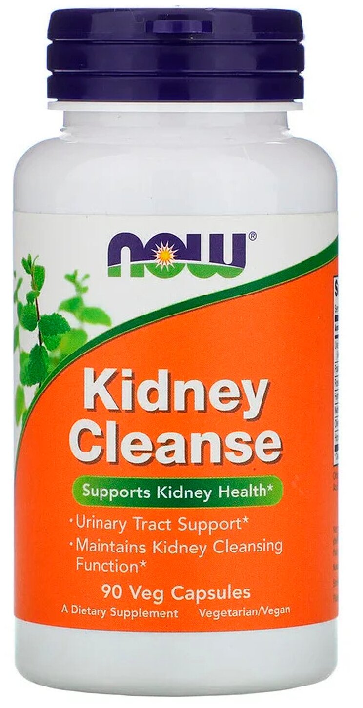 NOW Foods Kidney Cleanse, Очищение Почек, 90 капсул, для взрослых