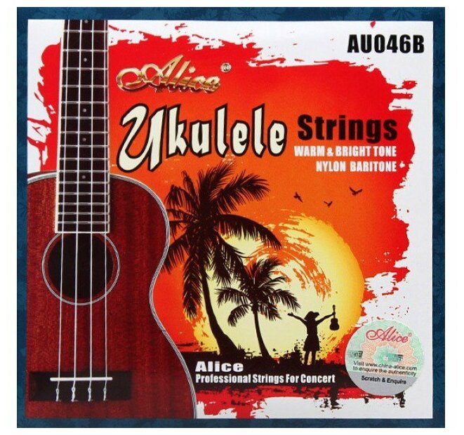 Струны для укулеле Alice AU046-B баритон 26-36
