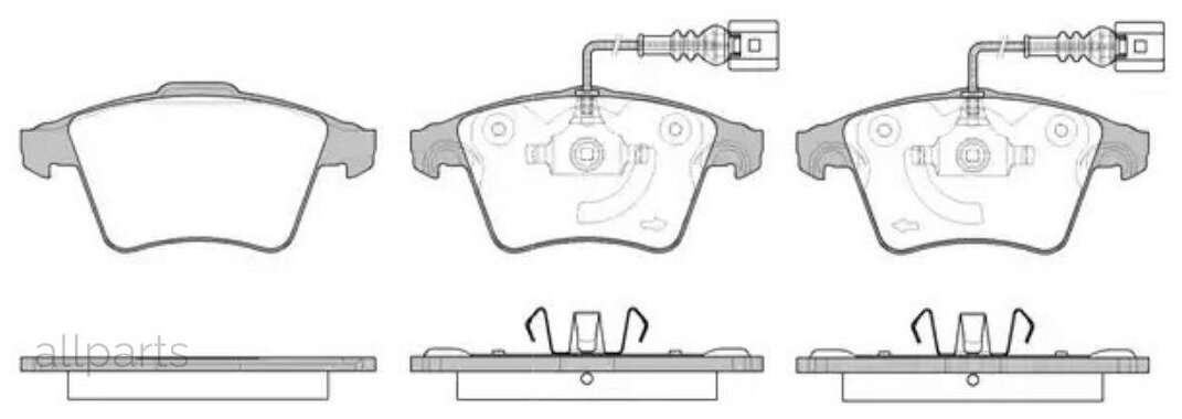 REMSA 104522 1045 22 колодки дисковые п.\ VW Touareg 3.0-6.0 V12 04>