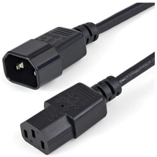 Кабель питания Filum FL-PC16-C13-C14-3M С13- C14, 3х1 мм, 220В, 10A, чёрный, 3 м. (FL-PC16-C13-C14-3M)