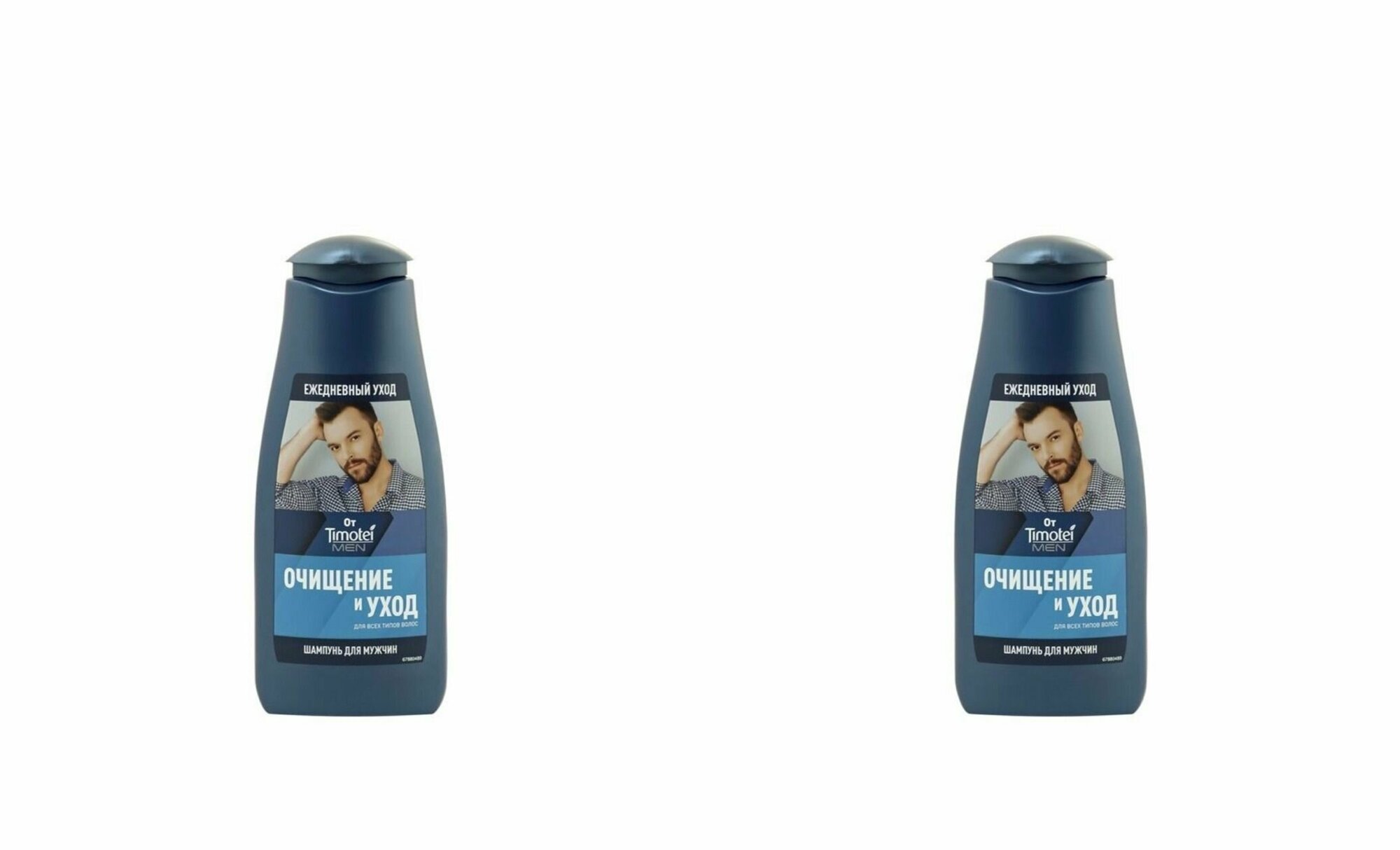 Timotei шампунь Мужской Очищение и уход 385мл, 2шт.