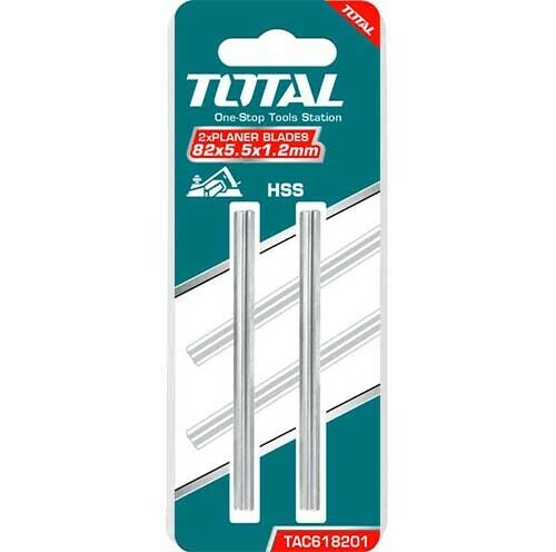 Ножи для рубанка TOTAL 82X5.5X1.2mm, HSS (комплект)