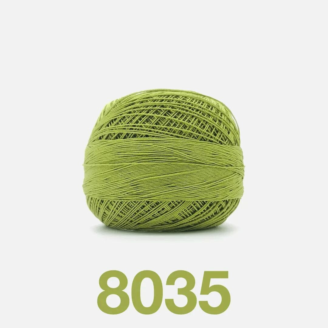 Нитки #80 для вязания кружева и украшений, 100% хлопок, 10 гр. (170 м.) цвет 8035