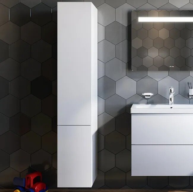 Шкаф-пенал Am.Pm Gem L белый глянец, подвесной M90CHL0306WG