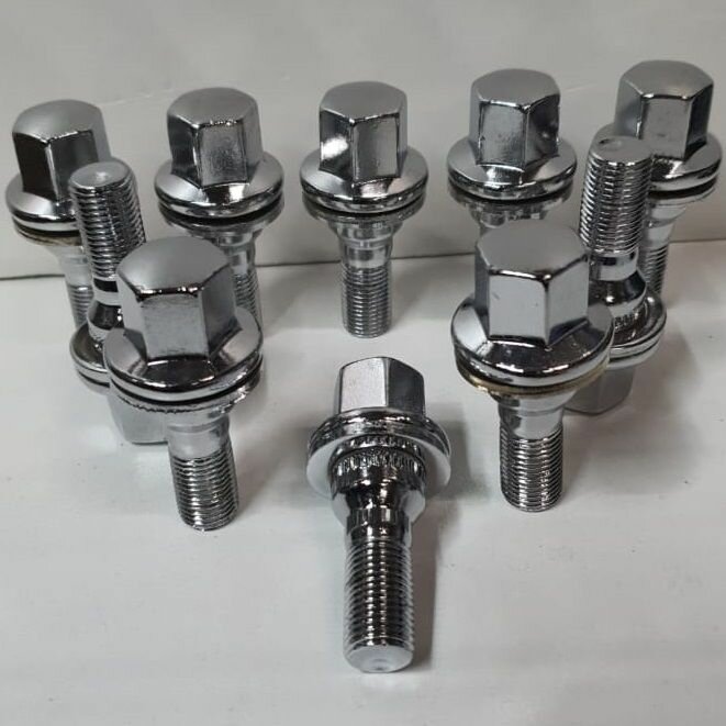 Болт колёсный 12x1,25x19 PEUGEOT, пресс-шайба,10 штук