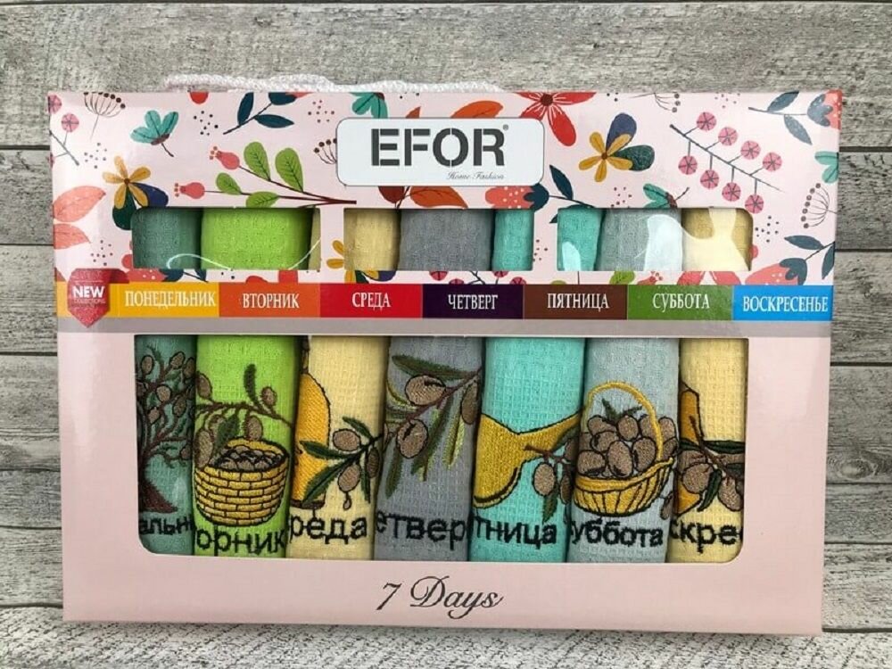 Набор кухонных полотенец Неделька 7 штук