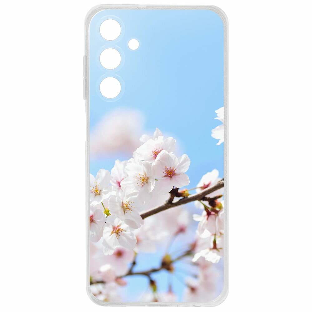 Чехол-накладка Krutoff Clear Case Цветение для Samsung Galaxy A25 5G (A256)