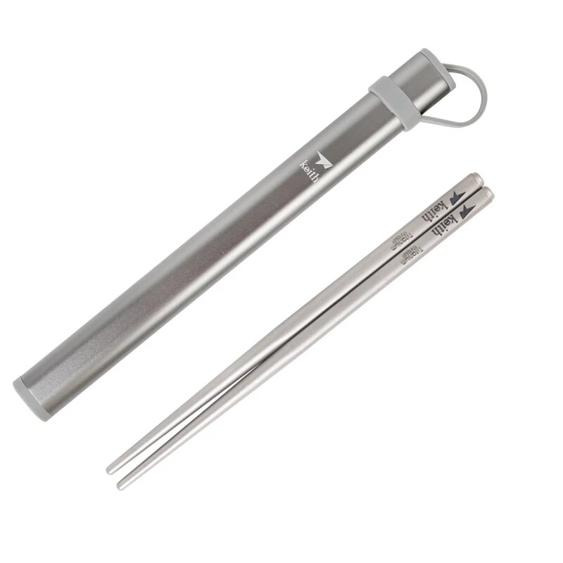 Палочки для еды Keith Titanium Ti5626, серебряные
