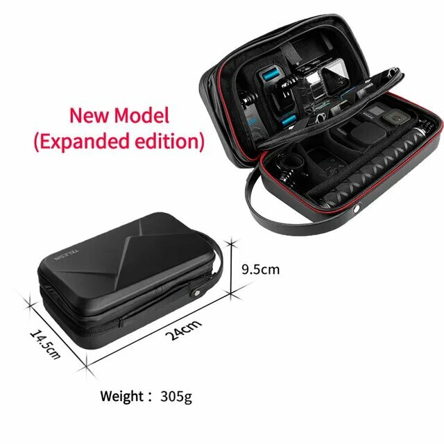 TELESIN Чехол для GoPro 13 12 11 Insta360 AcePro X5 DJI Action 6 5pro GP-PRC-278-02