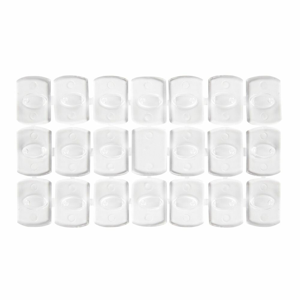 Набор из 20 штук Крючок для крепежа провода STEKKER 15х12мм НК-001