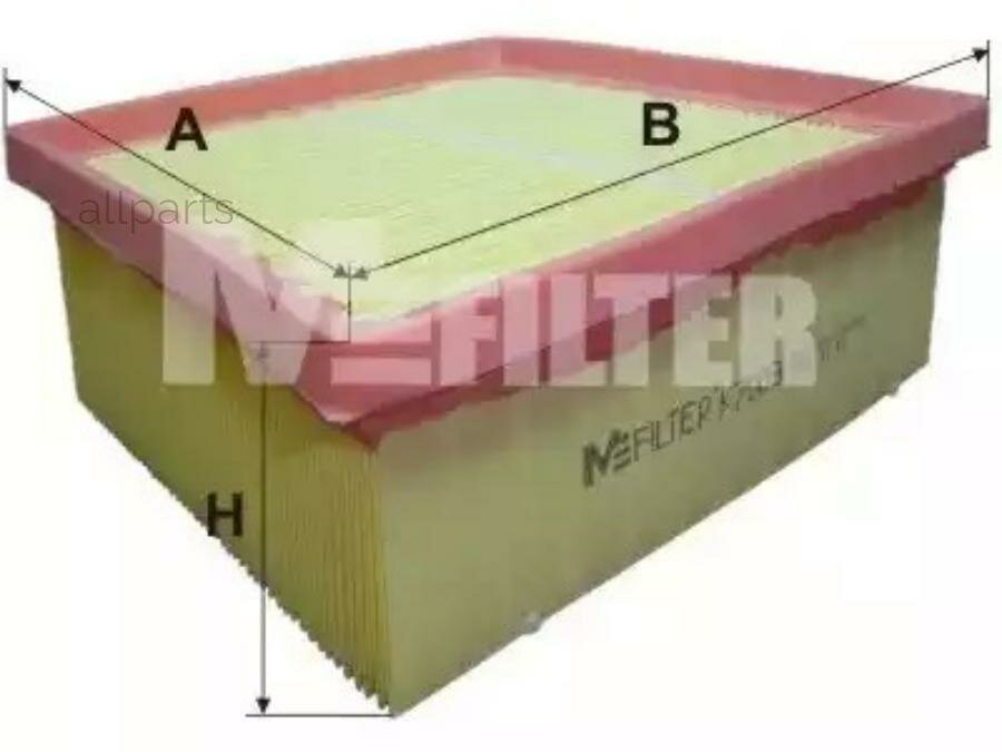 M-FILTER K7009 фильтр воздушный!\ Ford Fiesta 1.25/1.4/1.6/1.6TDCi 08>