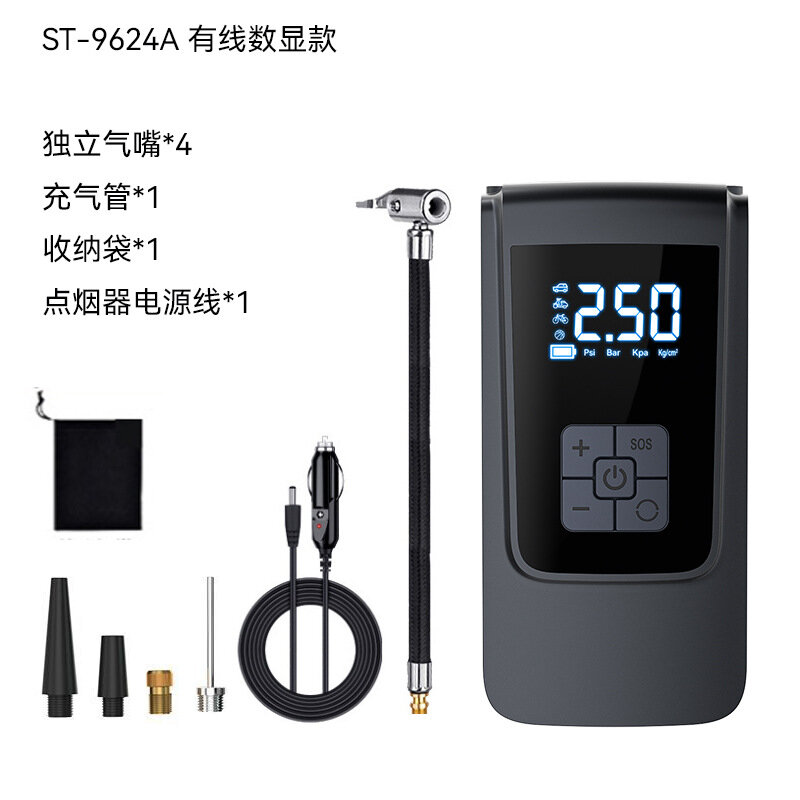 Насос воздушный On-board Air Pump ST-9624C, цифровой дисплей, 120Вт, 15л/мин